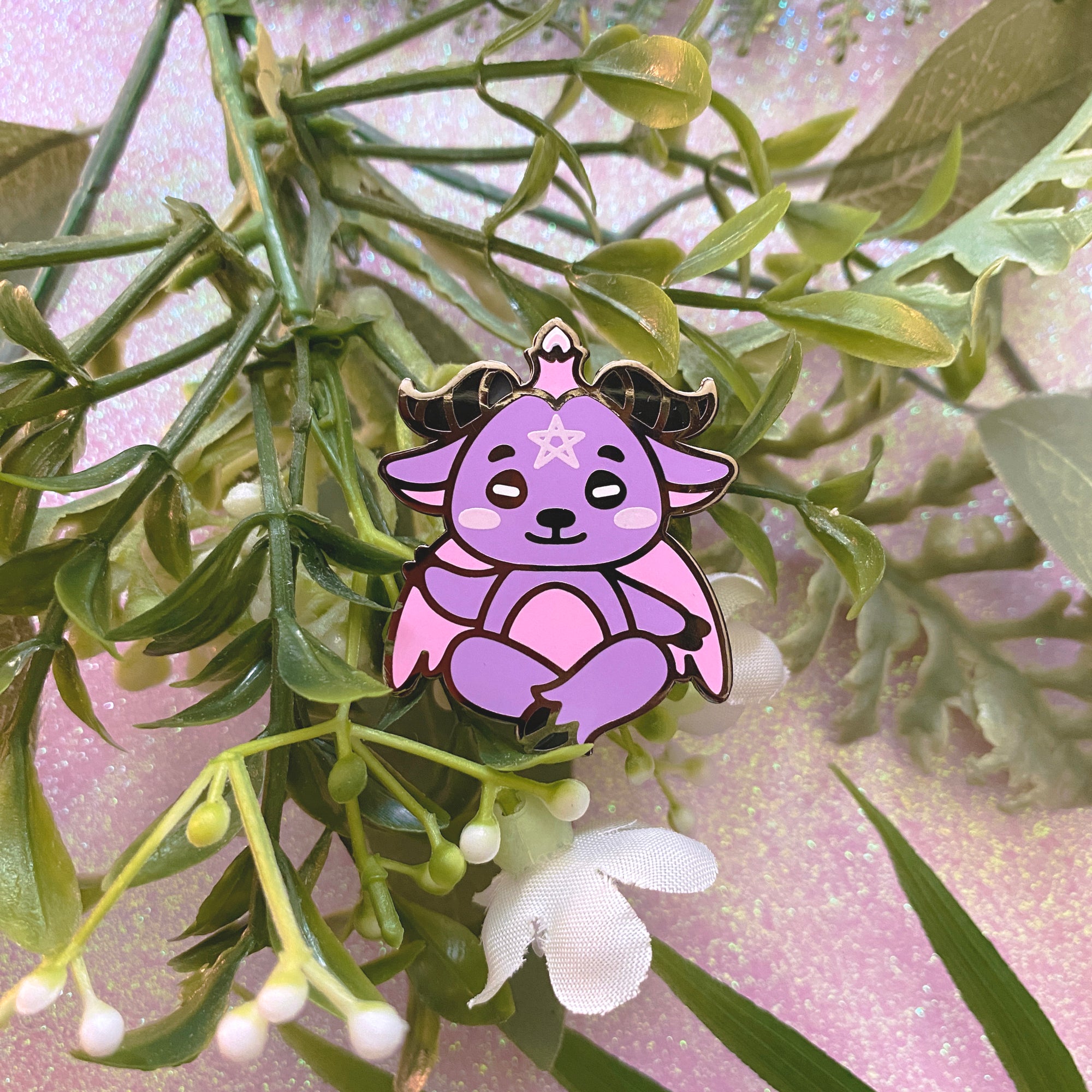 BAPHOMET - enamel pin – GLITCHBAT