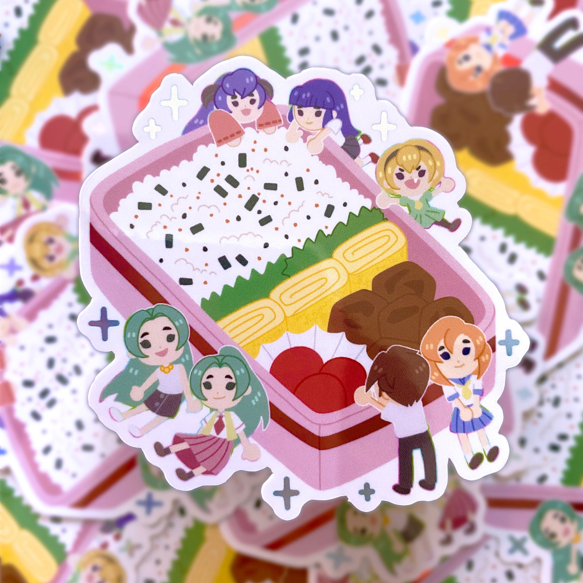 HIGURASHI Bento - 3" holographic sticker – GLITCHBAT