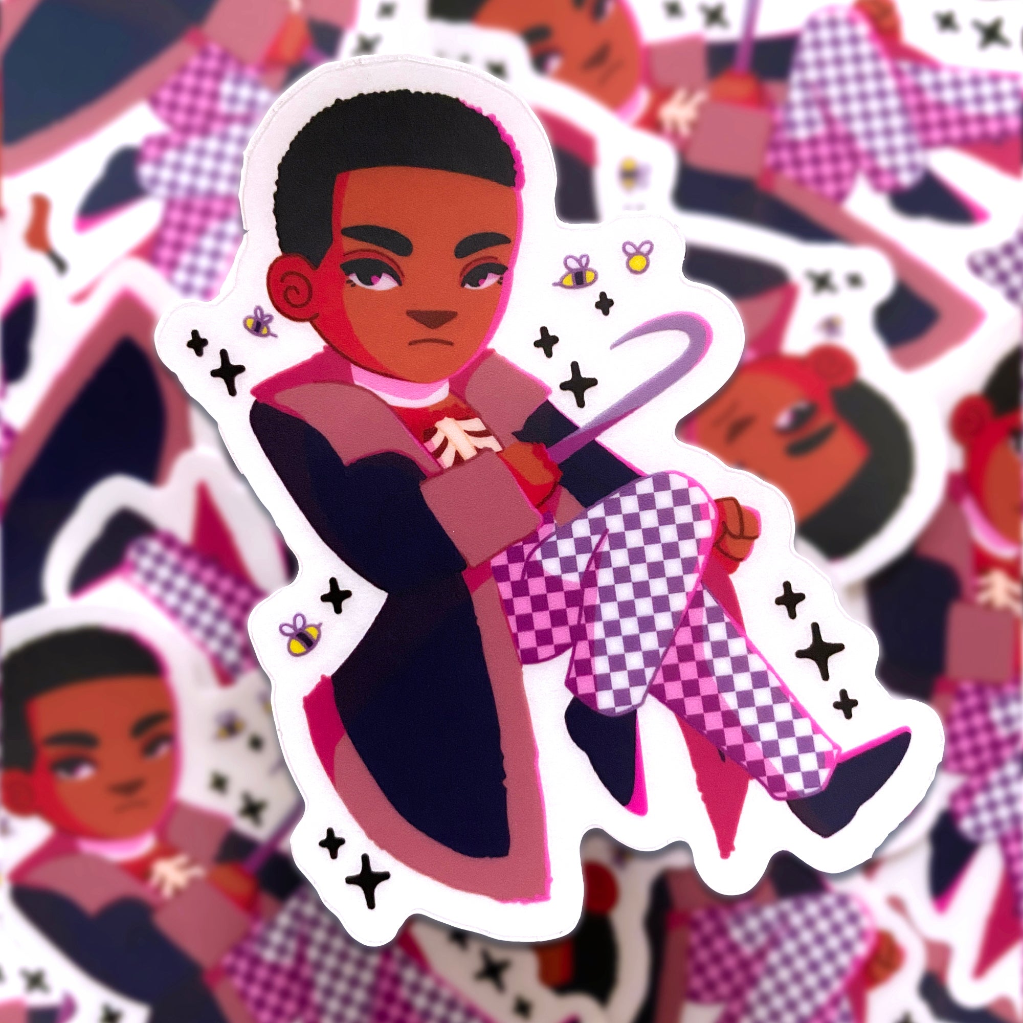 CANDYMAN - 3" clear vinyl sticker – GLITCHBAT