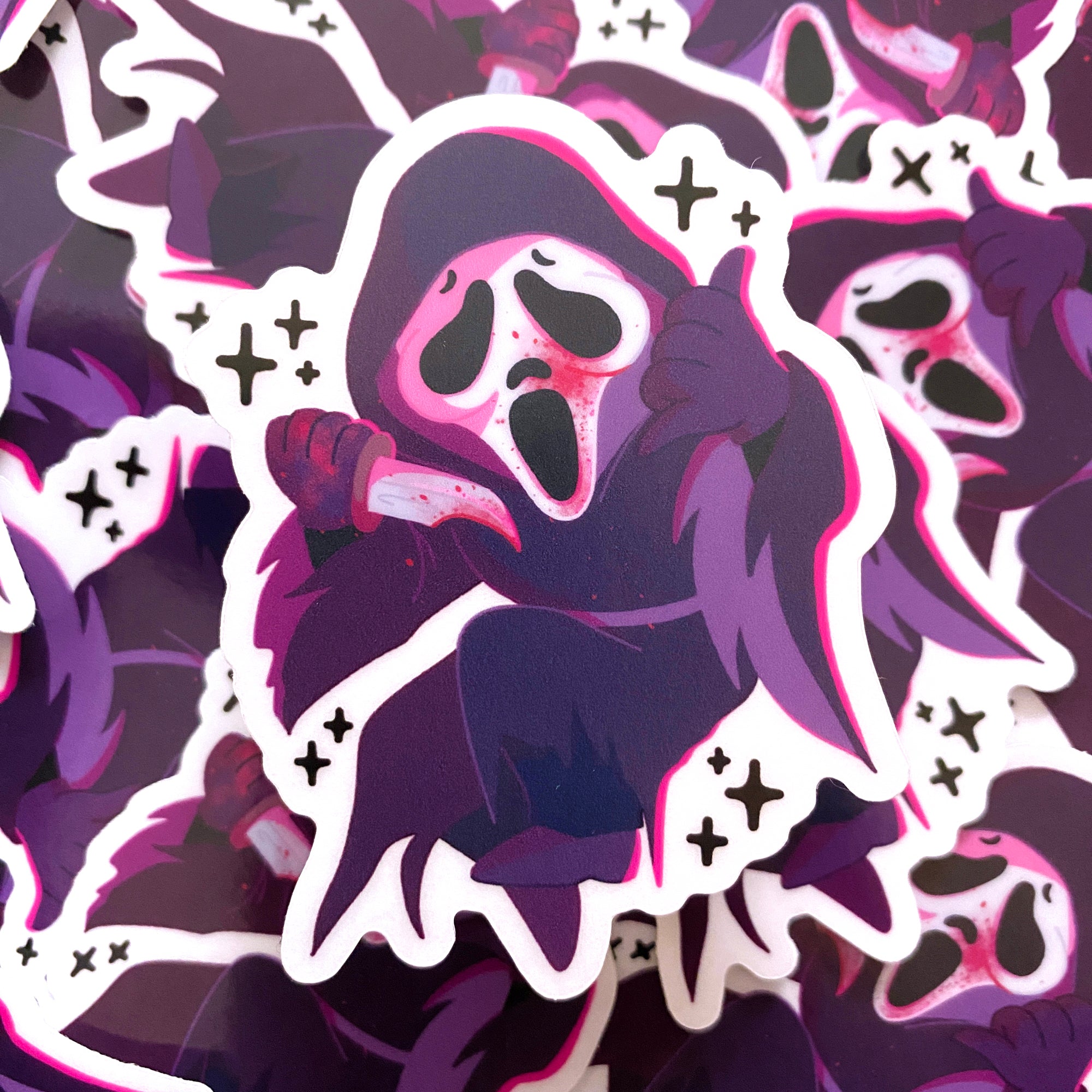 SCREAM - 3" clear vinyl sticker – GLITCHBAT